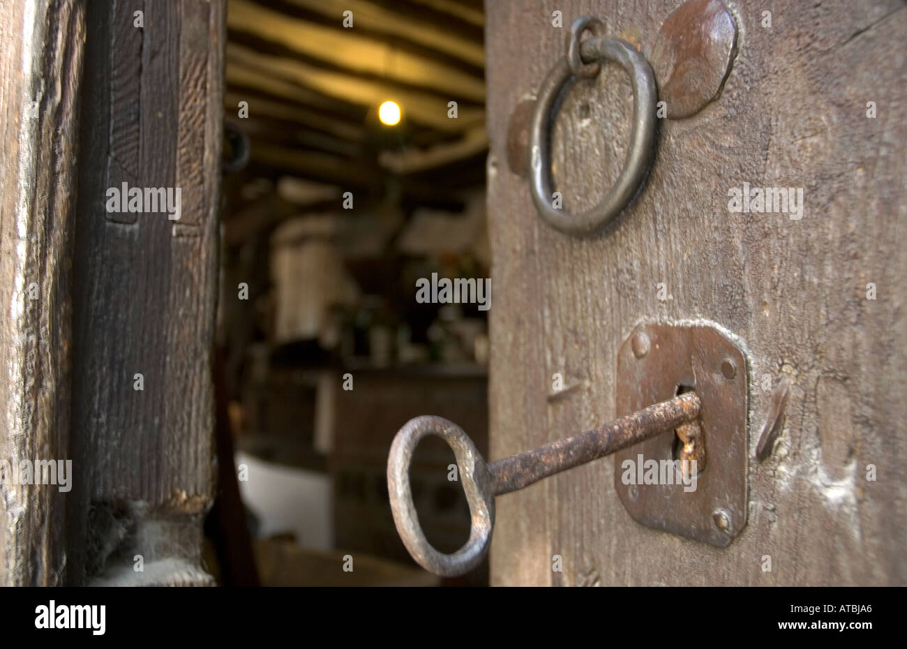 Door to old mill Stock Photo - Alamy