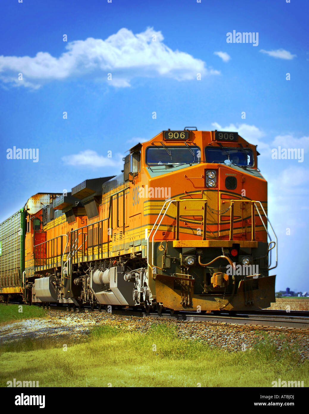 train on tracks Stock Photo - Alamy