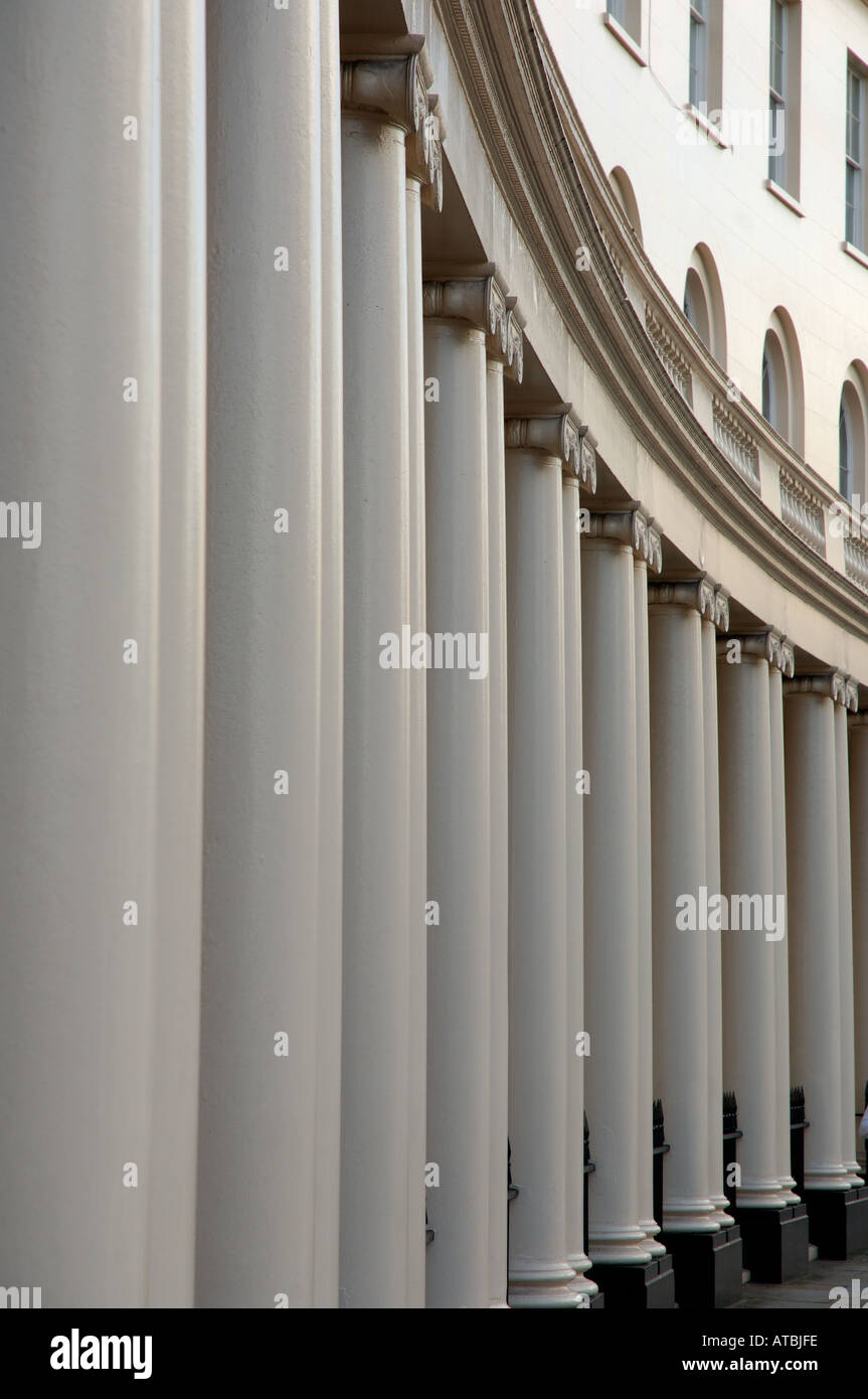 Georgian Columns of park Crescent London Stock Photo - Alamy