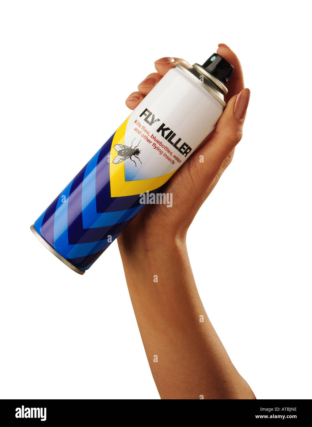 A can of fly killer Stock Photo - Alamy
