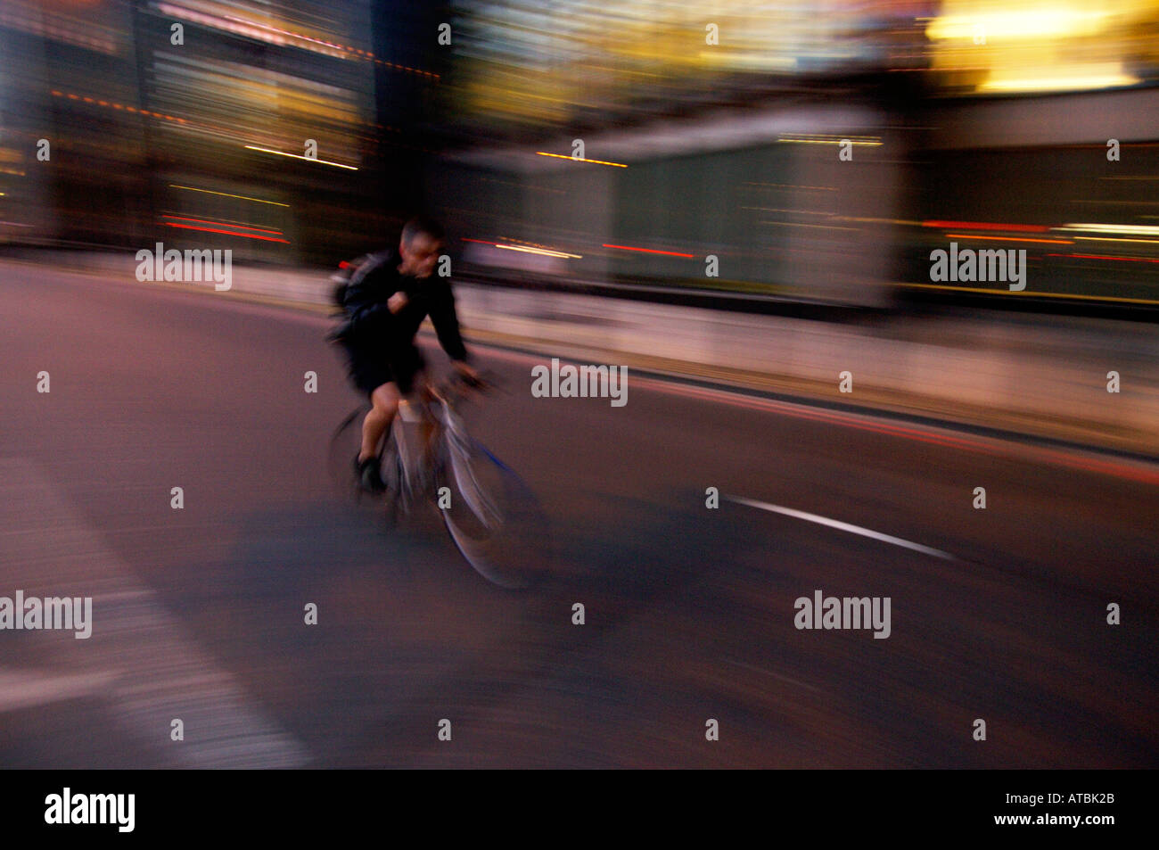 bicycle dispatch rider Stock Photo - Alamy