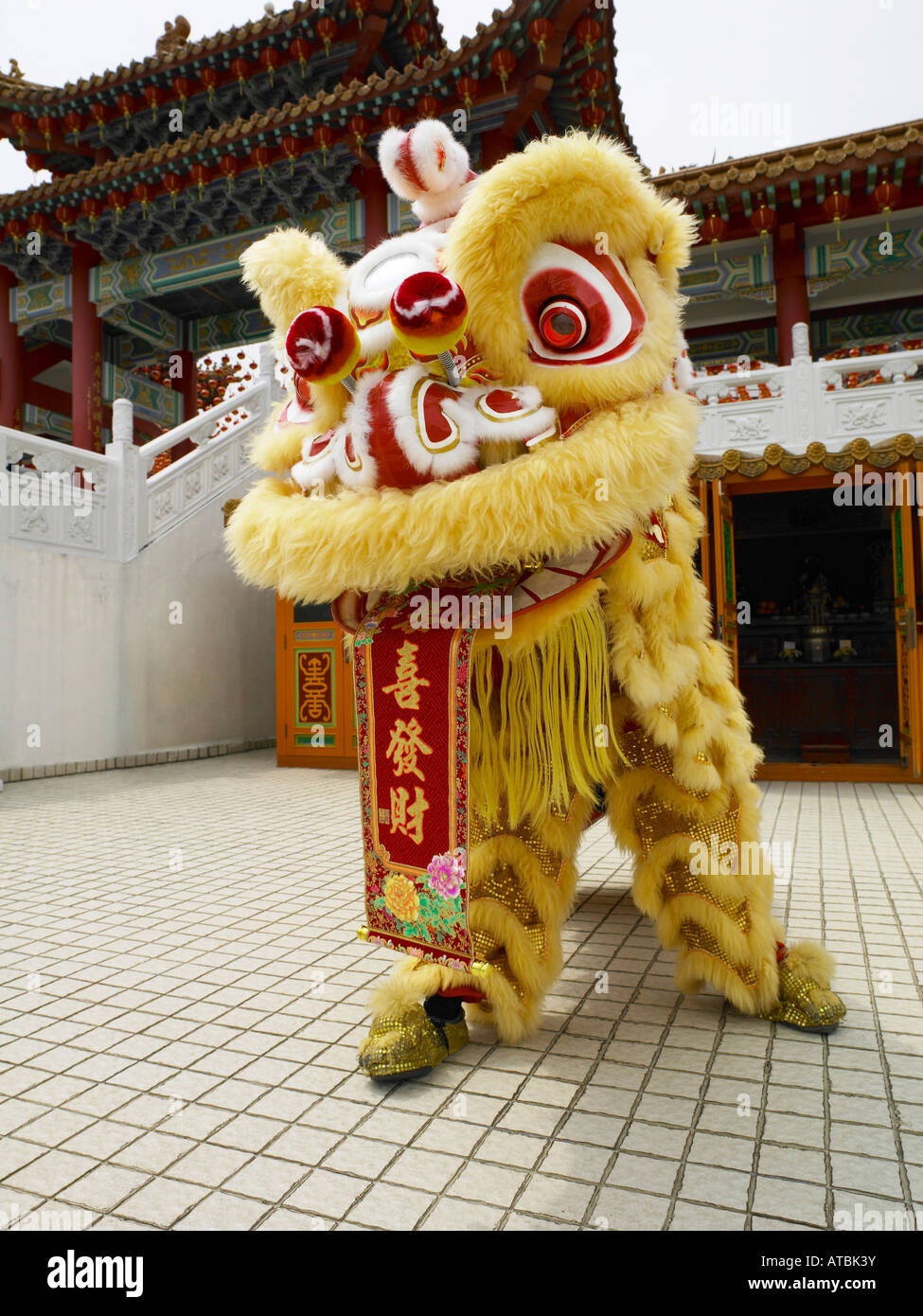 Lion dance performer chinese banner hi-res stock photography and images ...