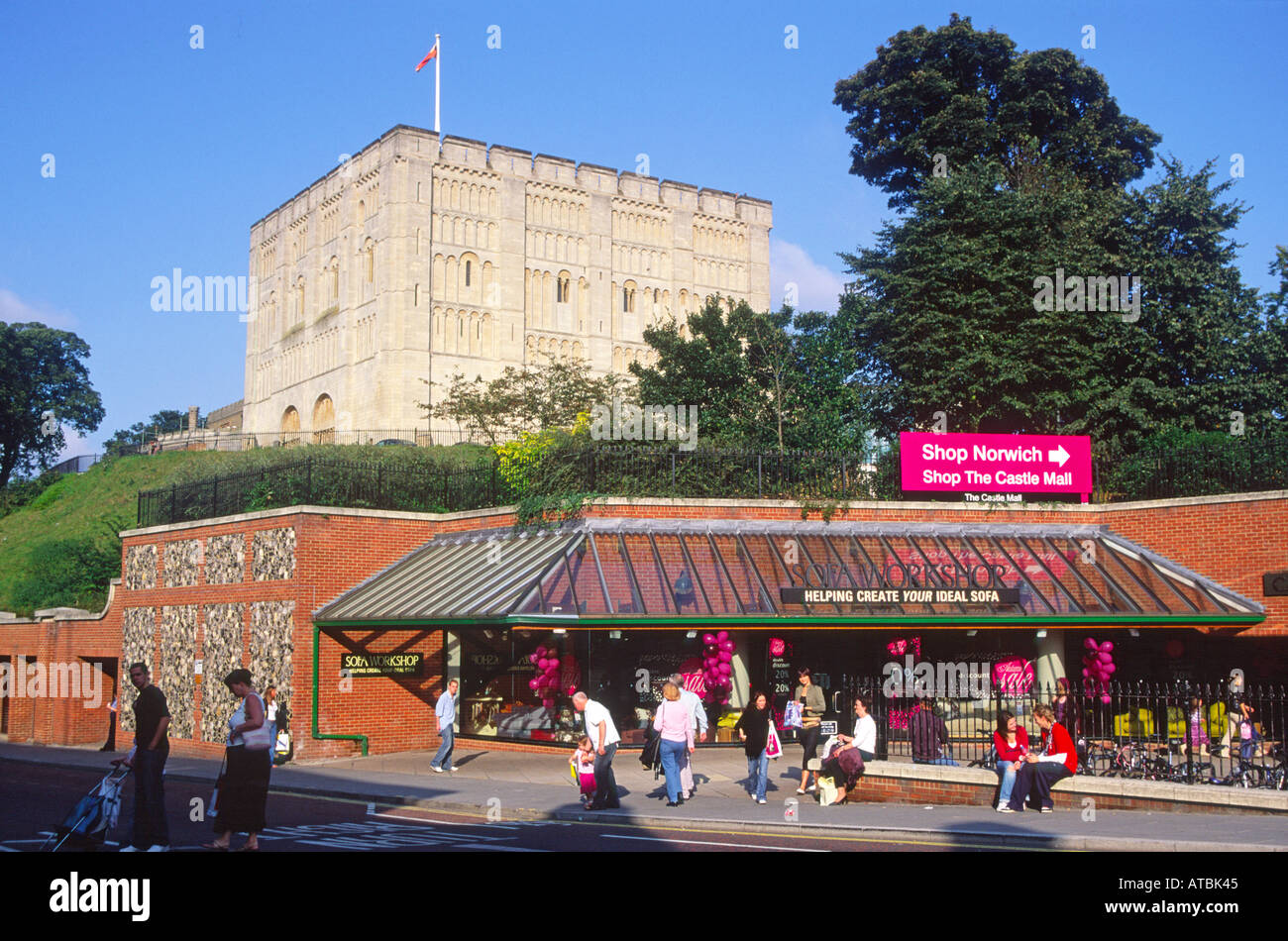 Castle Mall shopping centre Norwich Norfolk England Stock Photo - Alamy