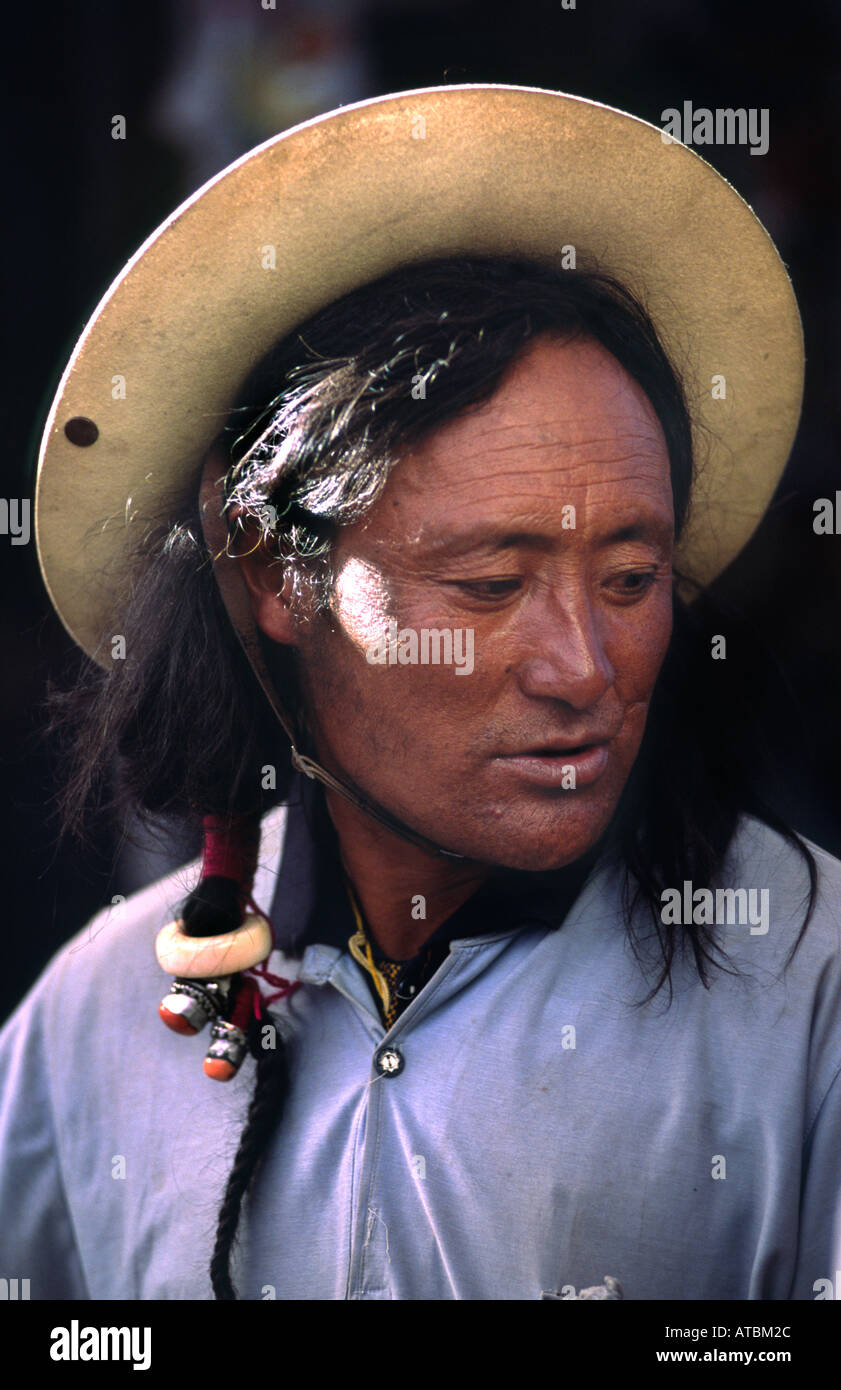 Young male tibetan cowboy hat hi-res stock photography and images - Alamy