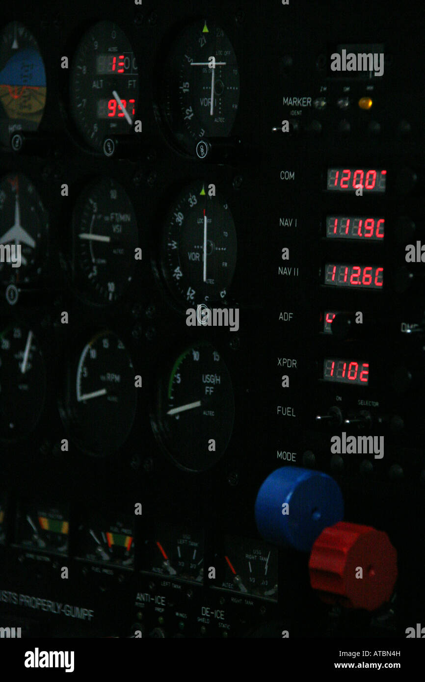 Radio console in the airplane Stock Photo - Alamy