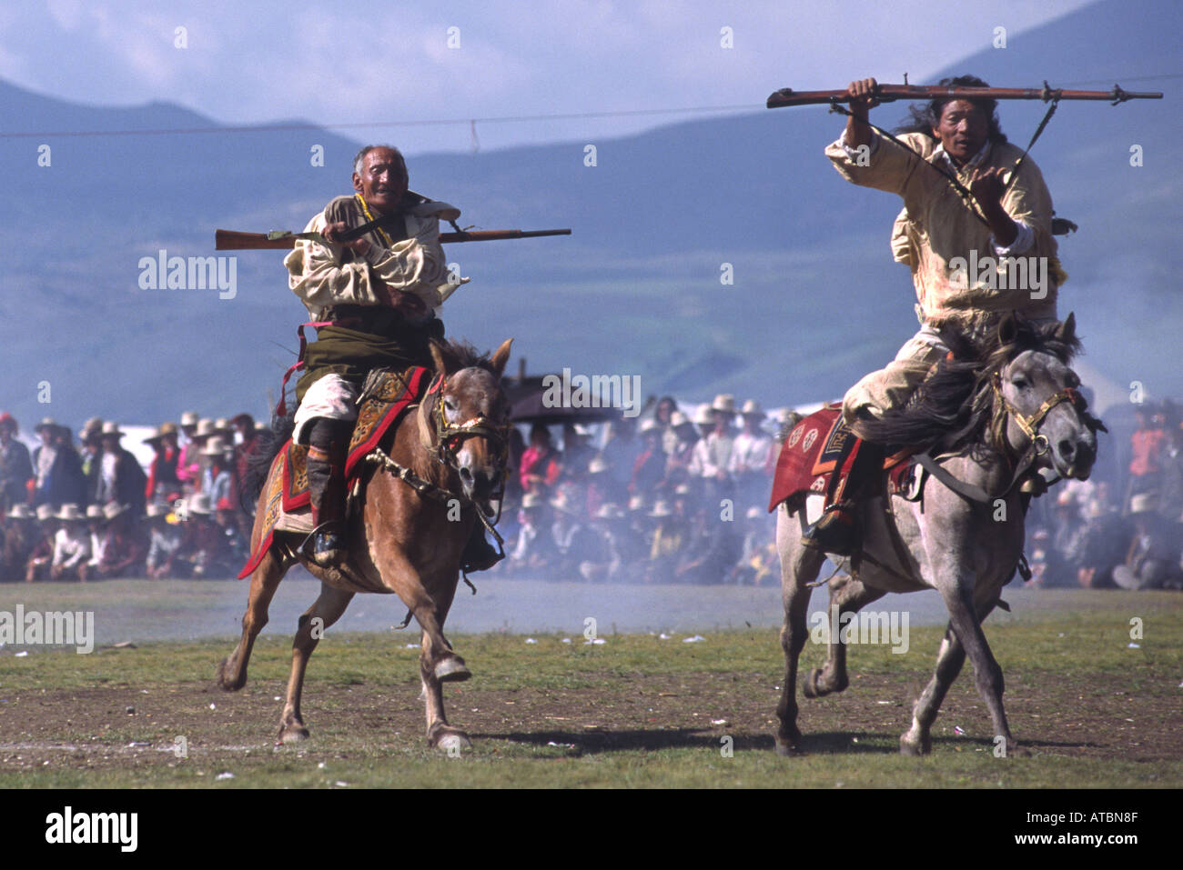 On Horseback Firing Rifle