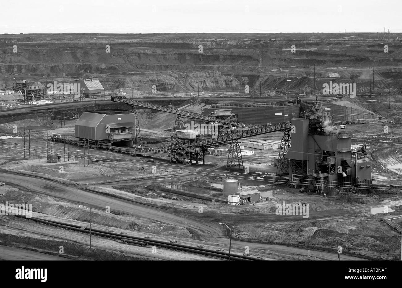 Tar excavation Black and White Stock Photos & Images - Alamy