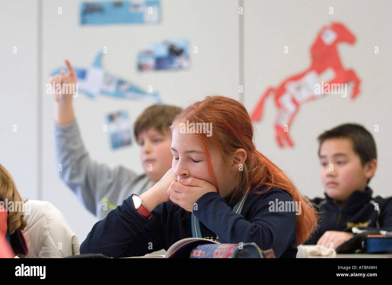 Kids in a classroom, Mannheim, Germany Stock Photo - Alamy