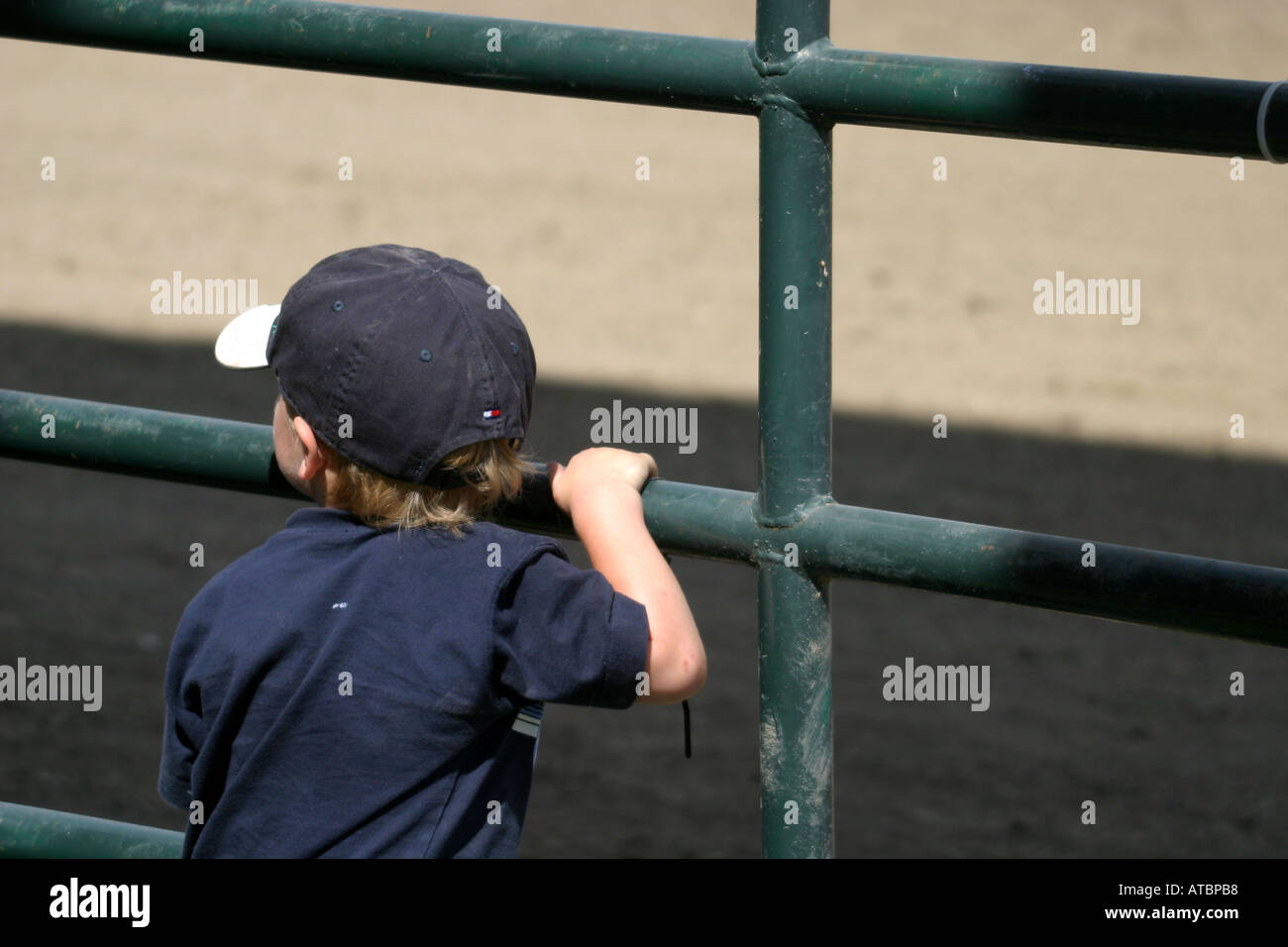 Young boy at the rodeo Stock Photo - Alamy
