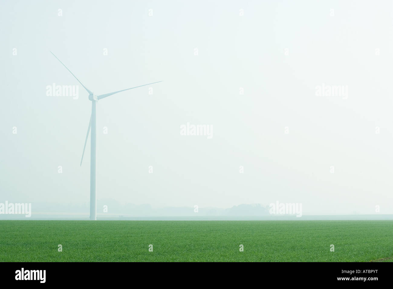 Windturbines in fog hi-res stock photography and images - Alamy