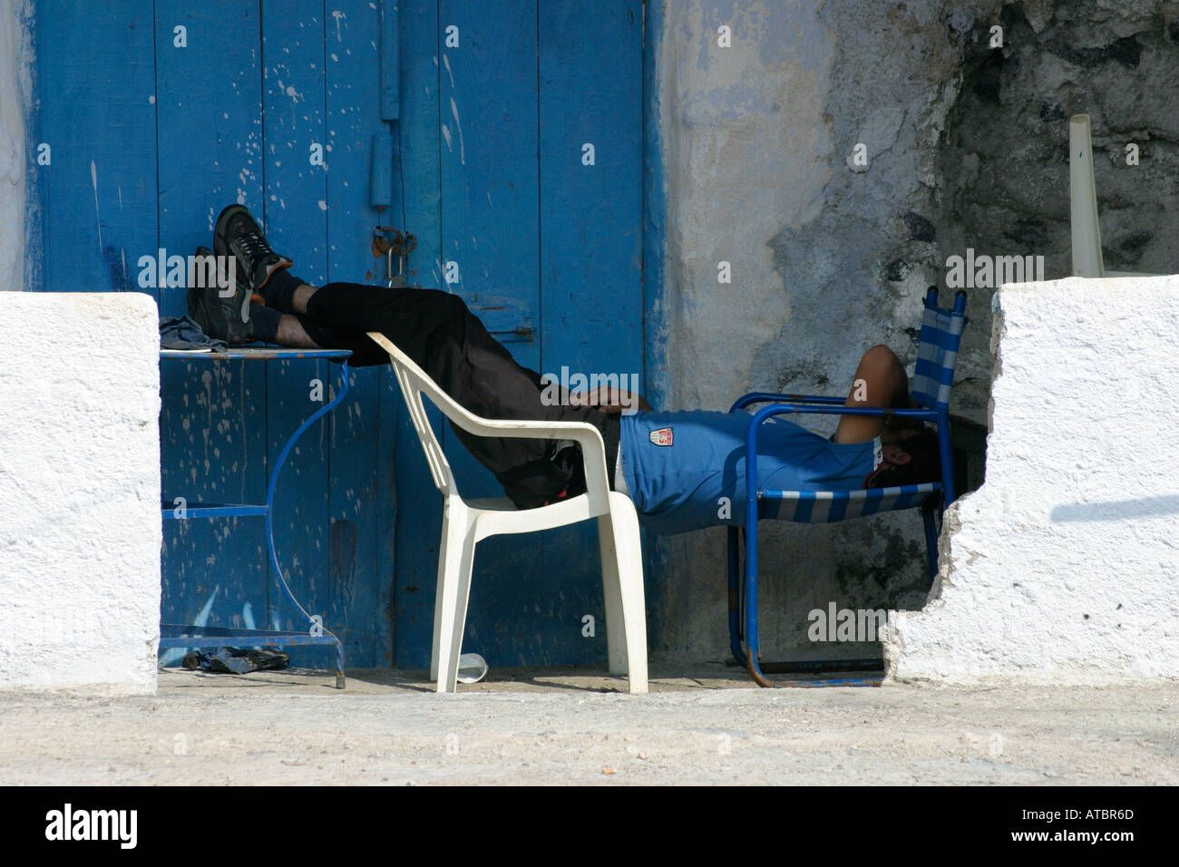 Taking a break Stock Photo - Alamy
