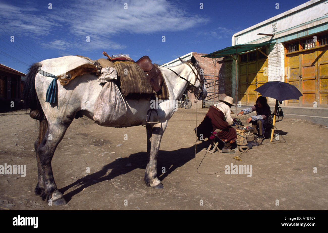 Chinese cowboy village hi-res stock photography and images - Alamy