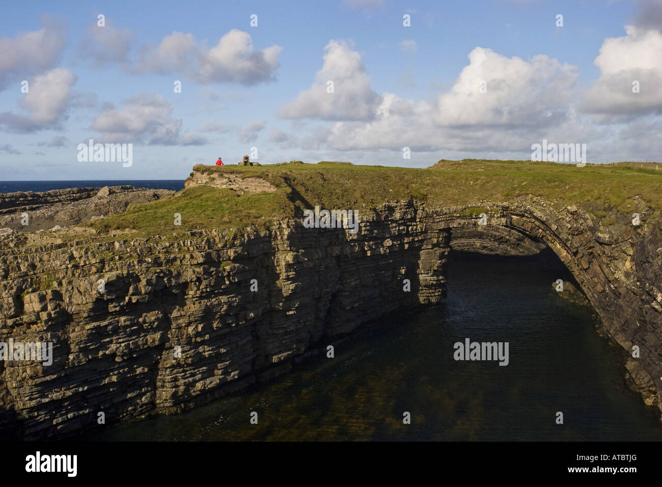 Bridge of Ross; arch at the western coast of Ireland, Ireland, Clarens ...
