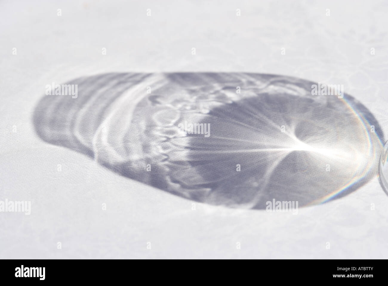 Shadow from water bottle, close-up Stock Photo - Alamy