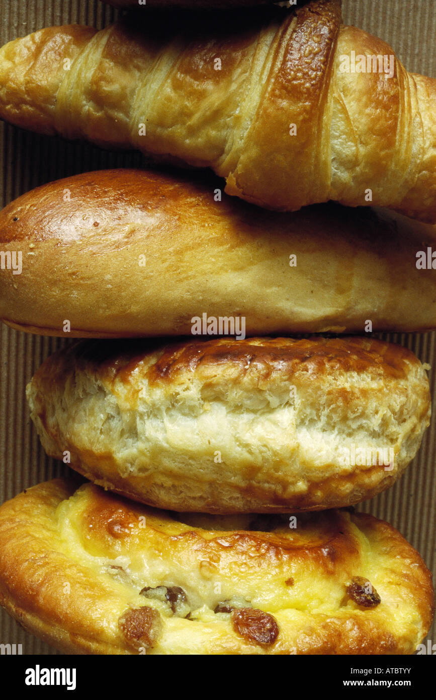 Stack of assorted pastries, close-up Stock Photo - Alamy