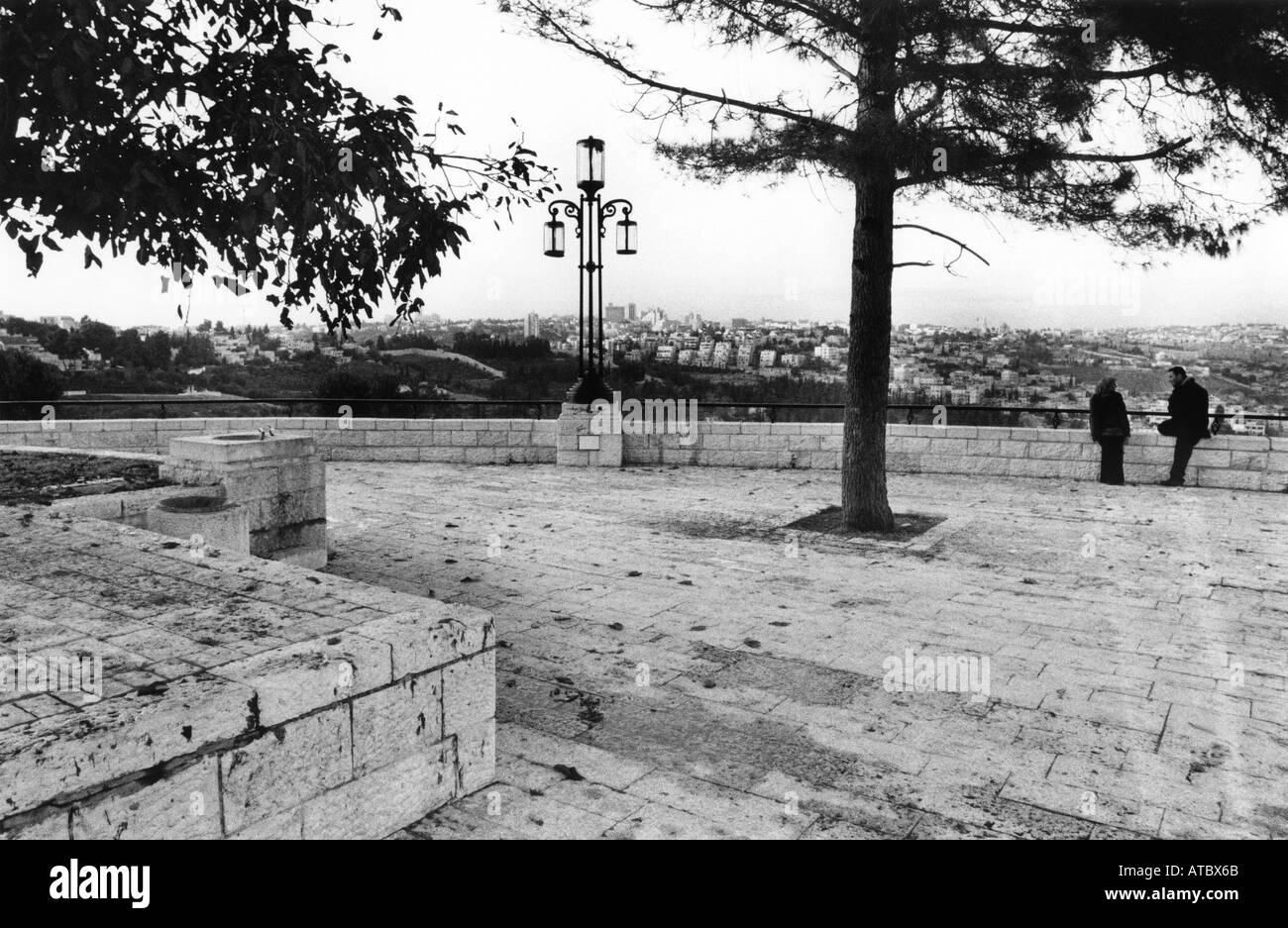 Israel Jerusalem Talpiot area Sherover promenade View point towards the ...
