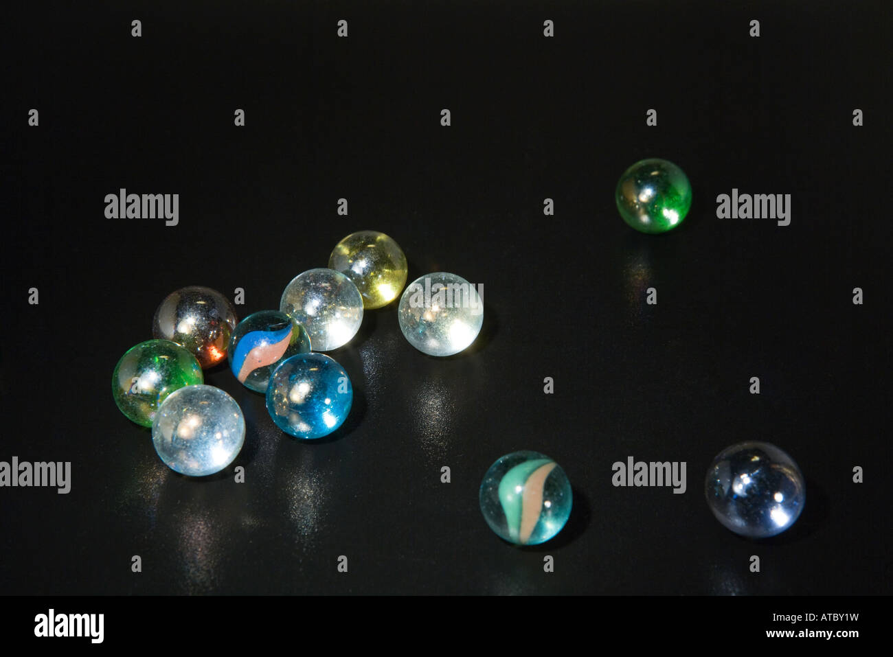 Glass marbles, close-up Stock Photo - Alamy
