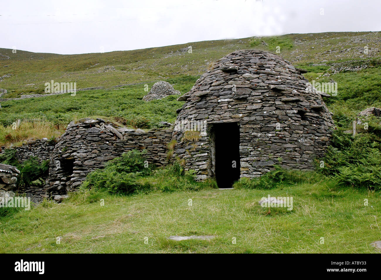 An early Beehive dwelling as used by hermit monks,Dingle penibsula Co ...