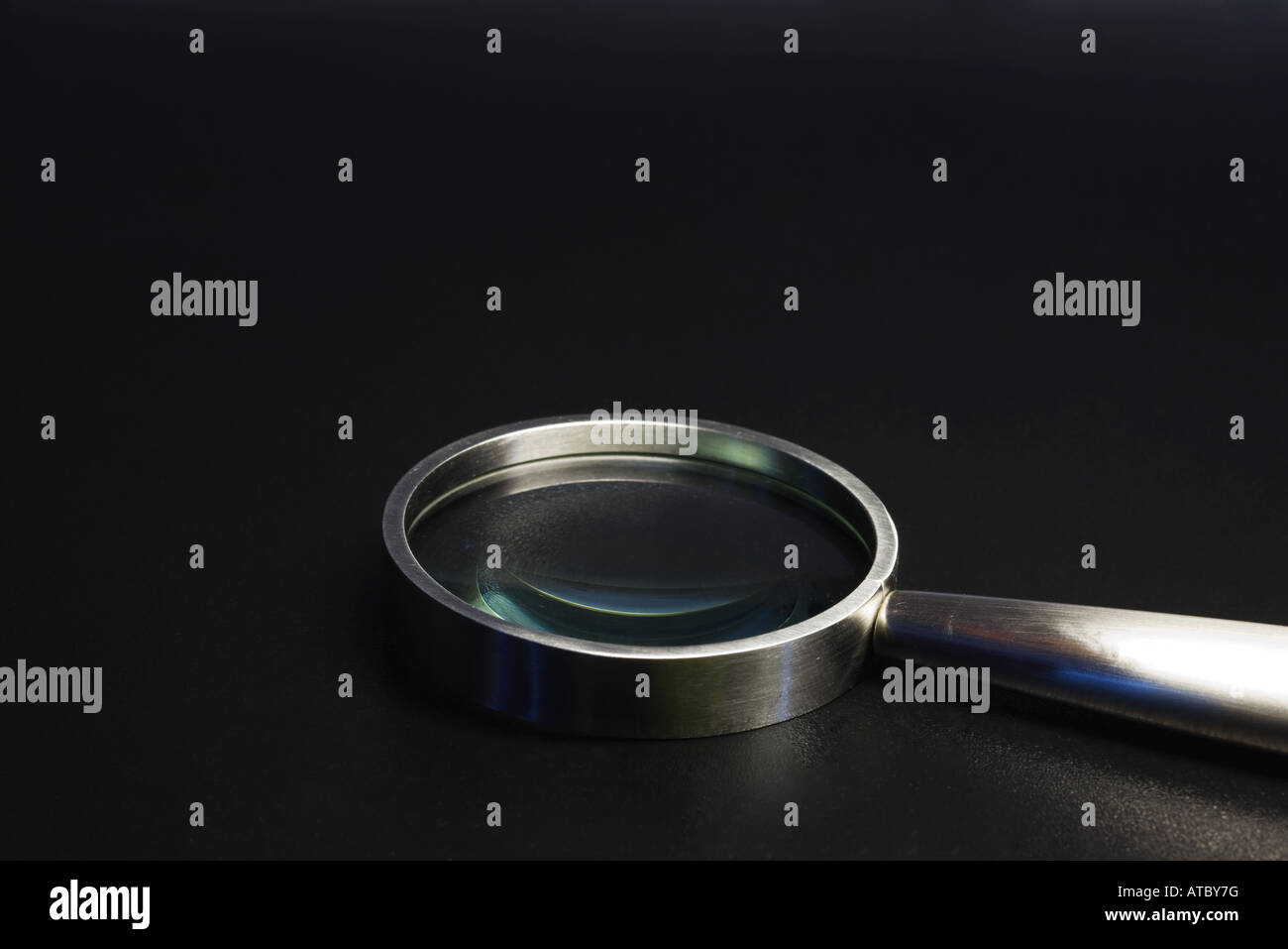 Magnifying glass, close-up Stock Photo - Alamy