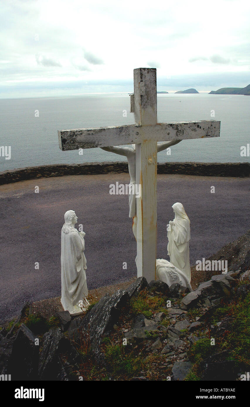 "The Cross" A Shrine Slea Head on the Dingle Peninsula Co Kerry Ireland ...