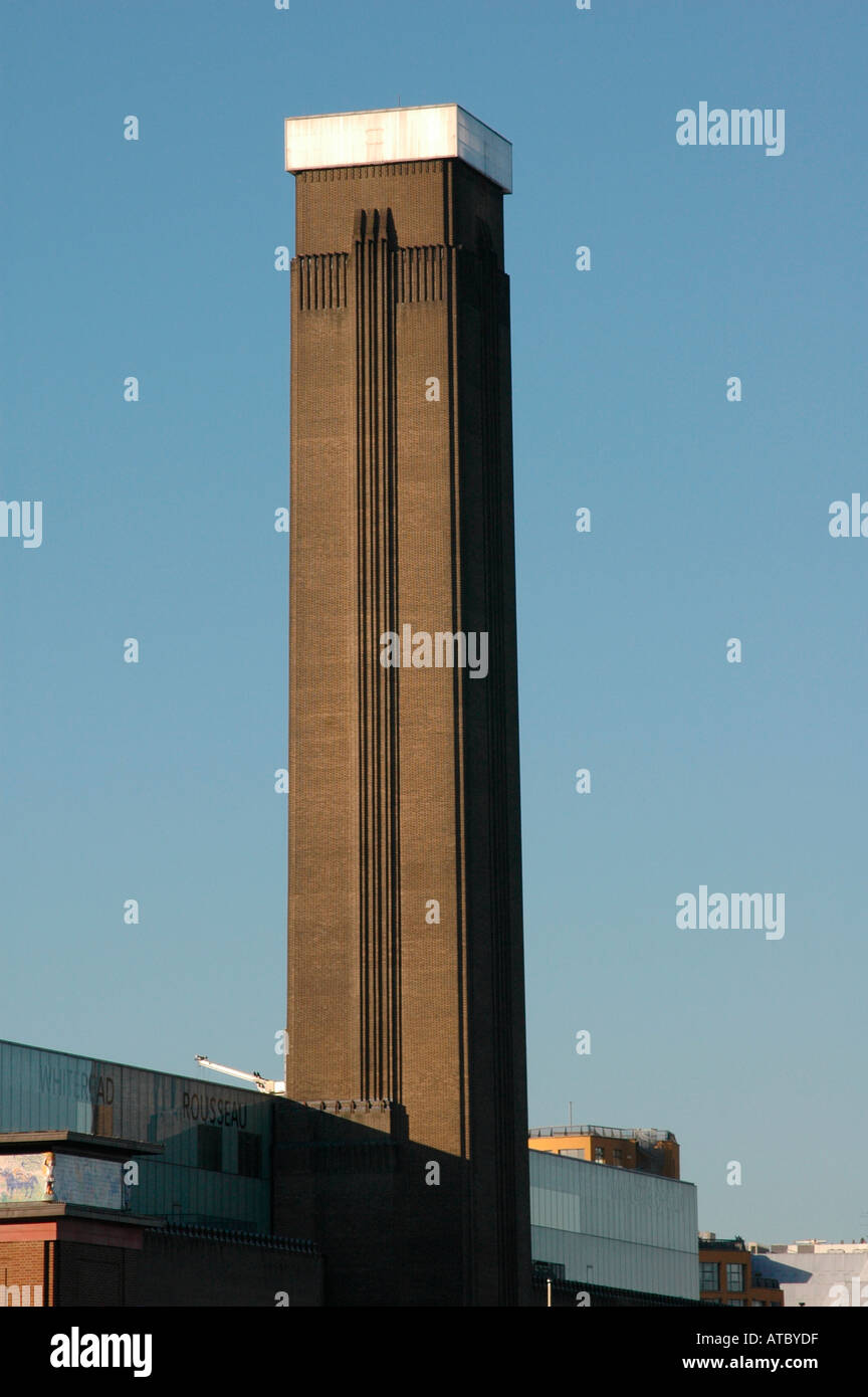 The splendid brick chimney of the Tate Modern Gallery Stock Photo - Alamy