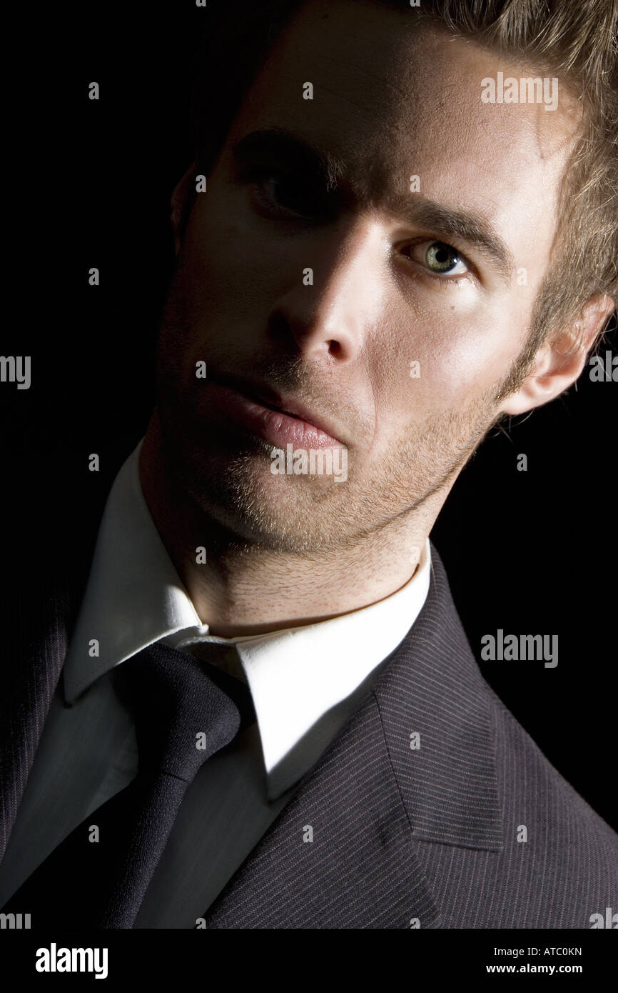 Mid length mid length half eyes to camera eye contact hi-res stock ...