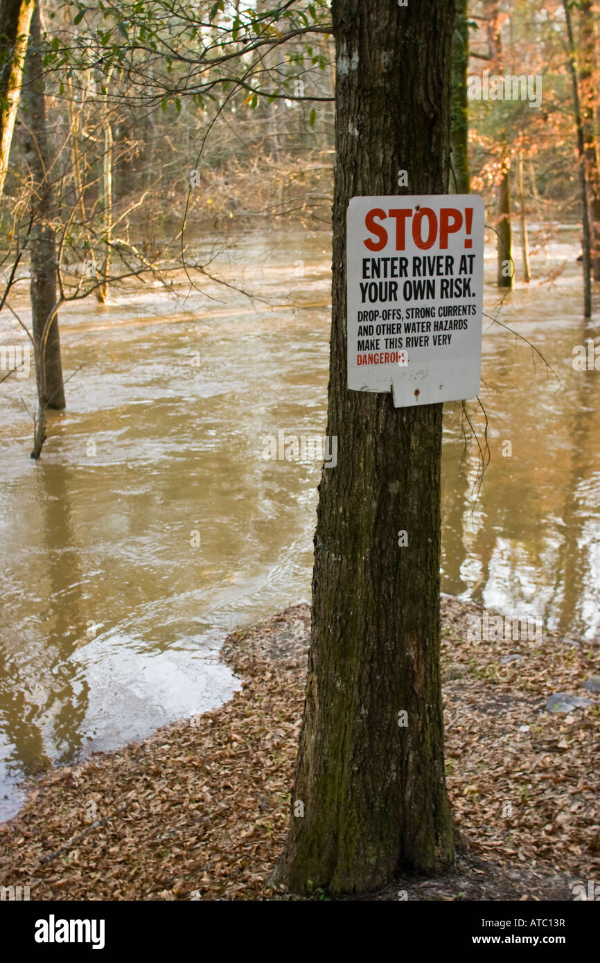 Funny flood sign hi-res stock photography and images - Alamy