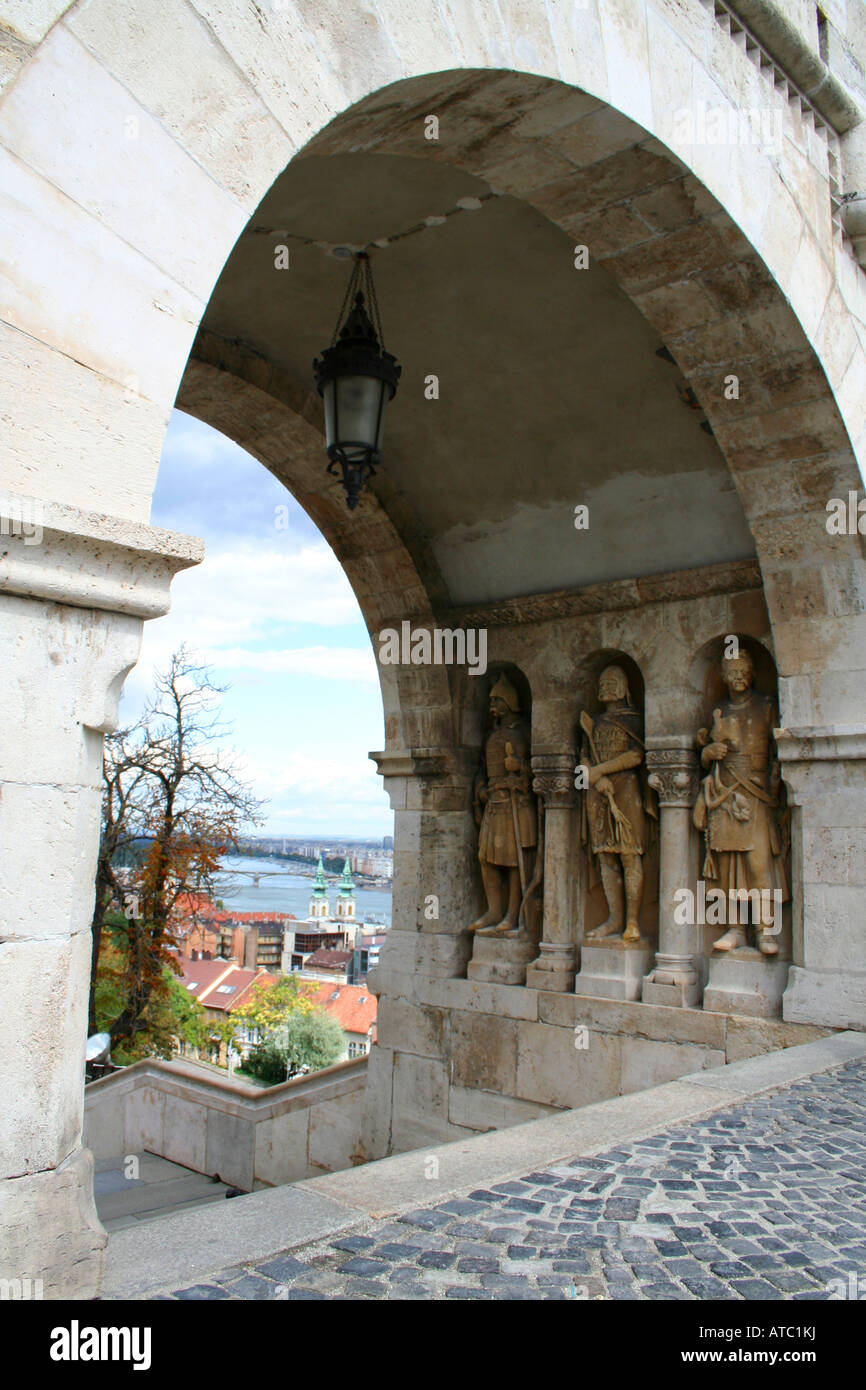 Arc of Fisherman's Bastion. Hungary Budapest Autumn Stock Photo - Alamy