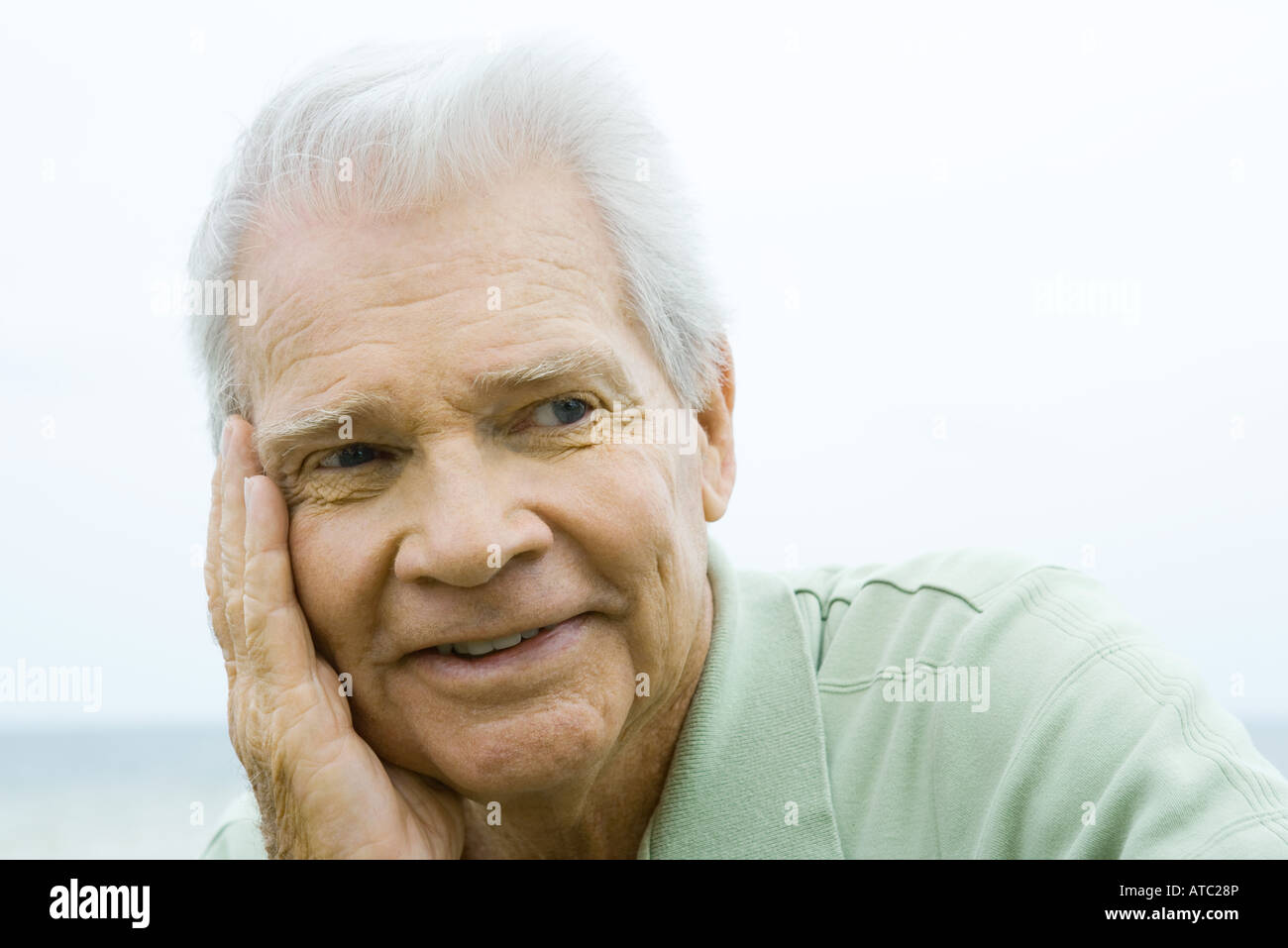 Smiling citizen holds out hi-res stock photography and images - Alamy