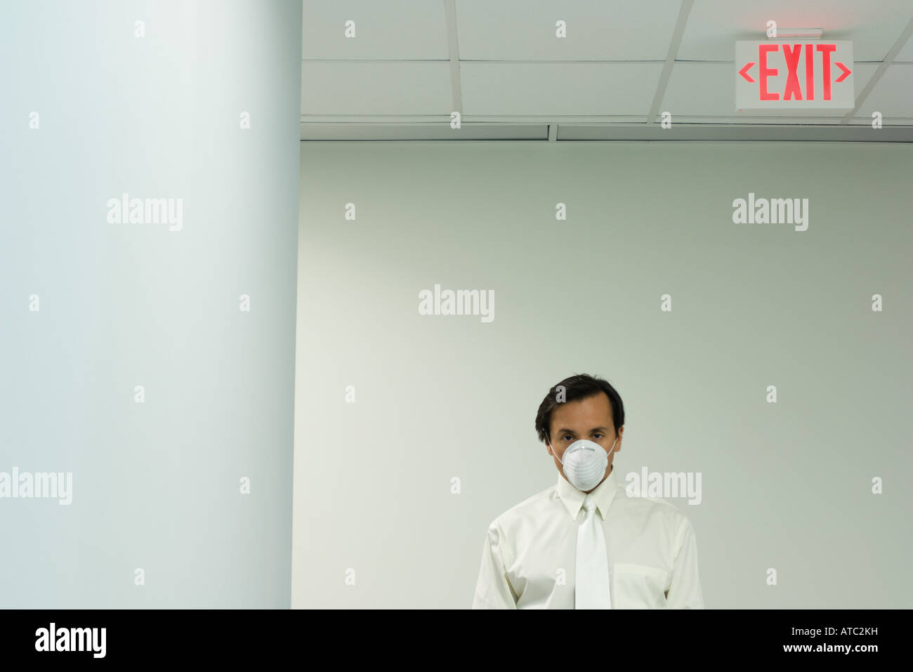 Standing under exit sign hi-res stock photography and images - Alamy