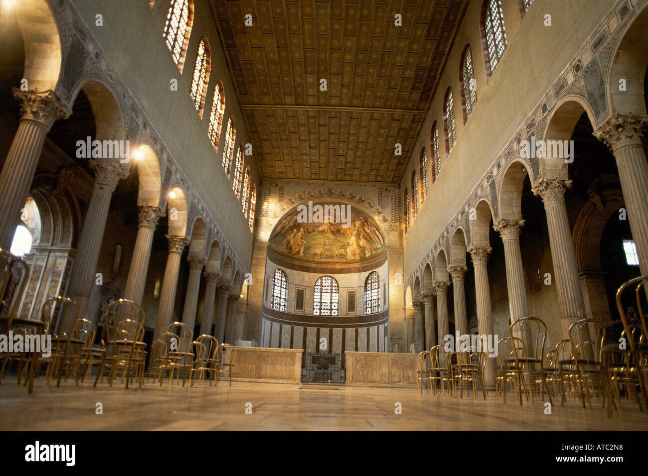 Santa sabina rome interior hi-res stock photography and images - Alamy