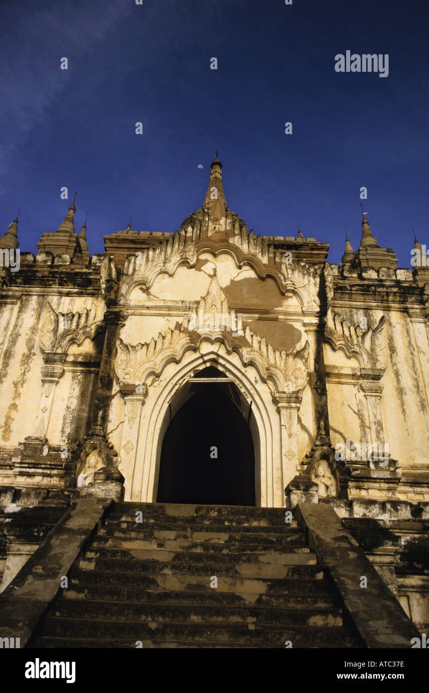 Burma Myanmar Pagan Ananda Temple At Sunrise Stock Photo - Alamy