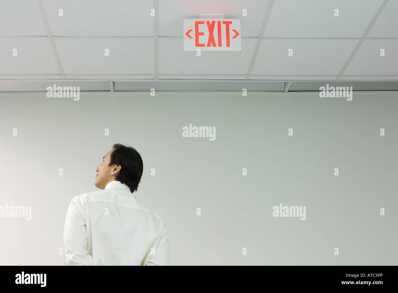 Rear exit sign hi-res stock photography and images - Alamy