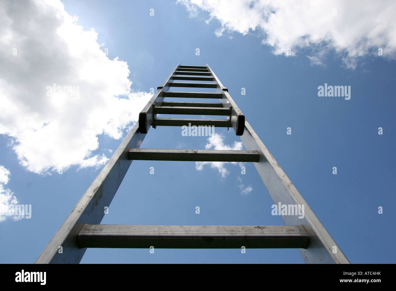 ladder rises up into the sky Stock Photo - Alamy