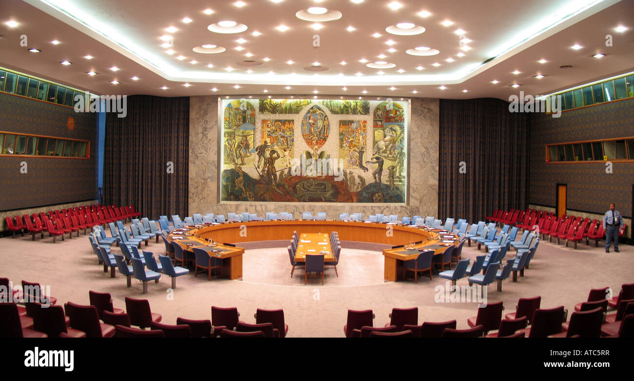 United nations headquarters interior hi-res stock photography and ...