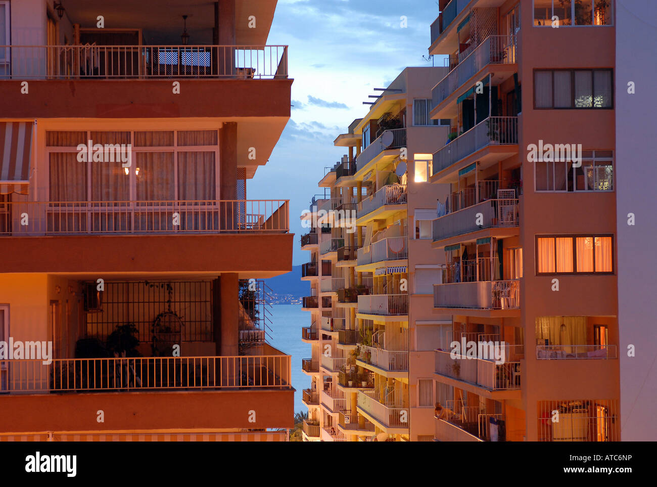Buildings in El Arenal, Majorca, Spain Stock Photo - Alamy