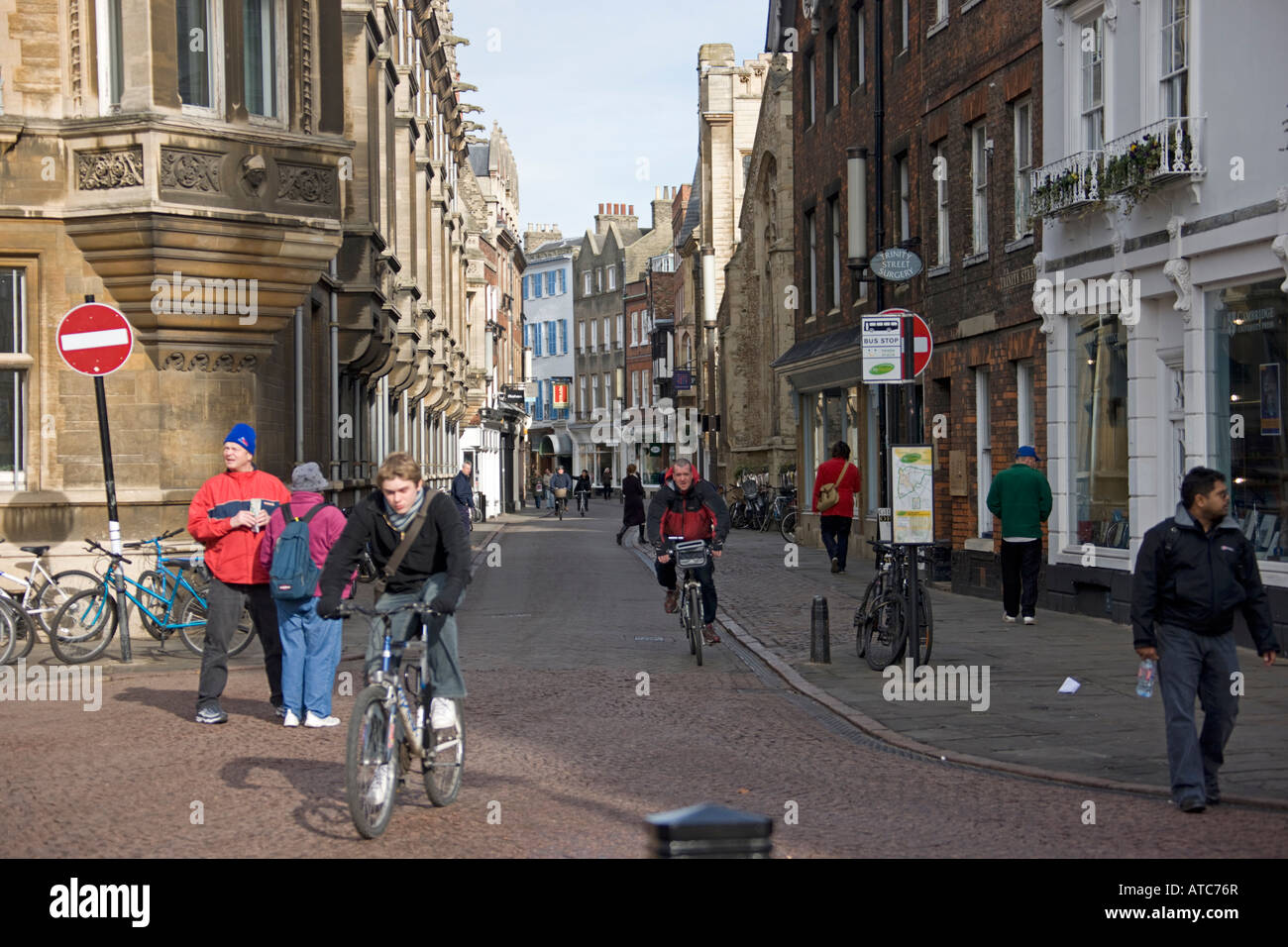 Trinity Street cambridge.UK,Cambridgeshire. East Anglia. UK Stock Photo ...