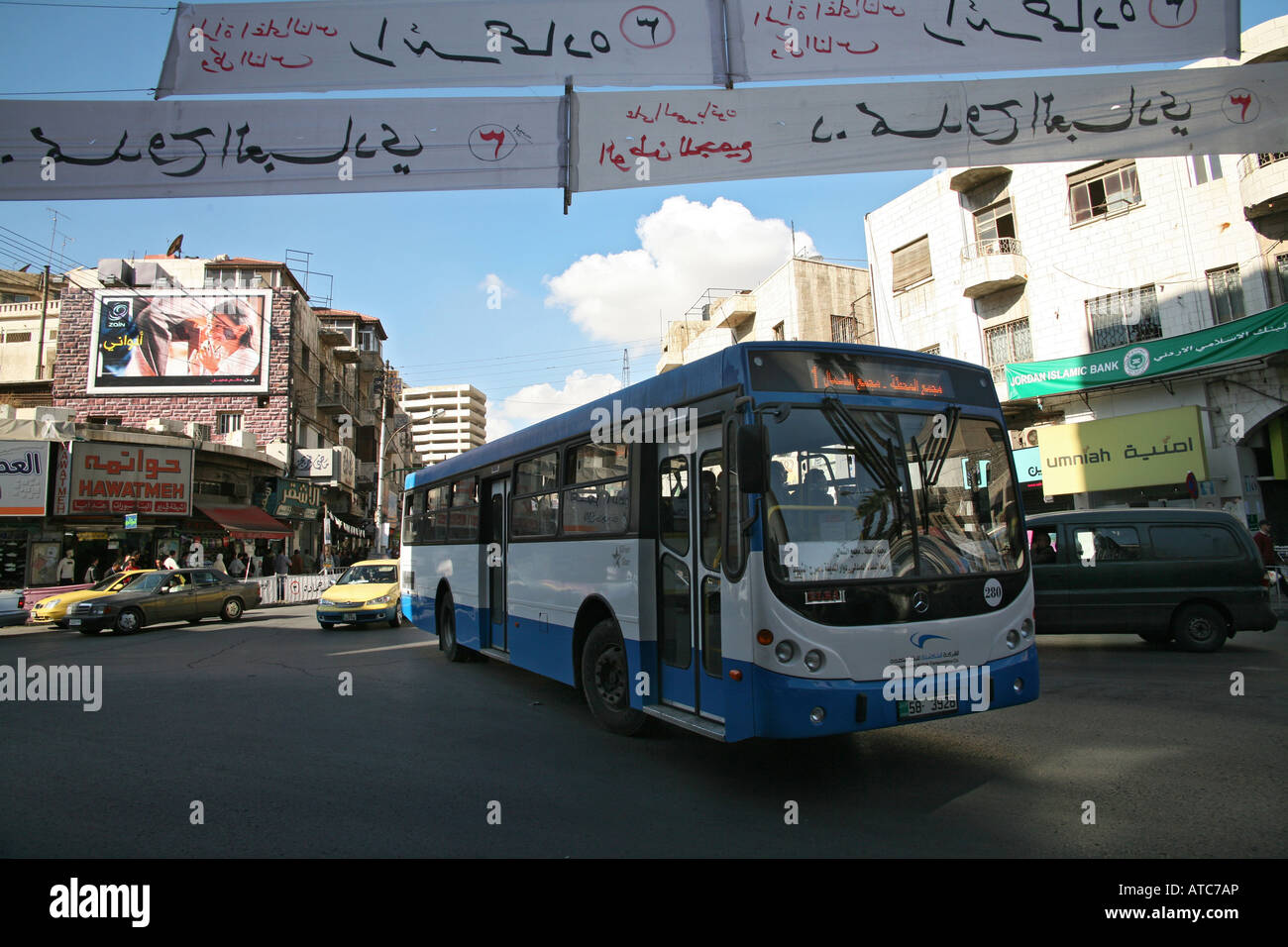 A bus in Amman Stock Photo - Alamy