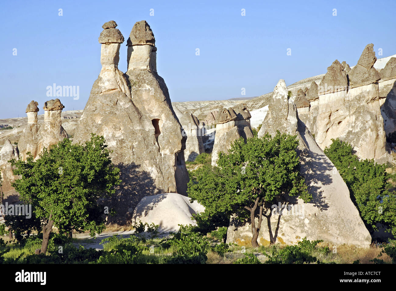 tuff stone formations in the Valley of the Monks (Pasabagi-Valley) near ...