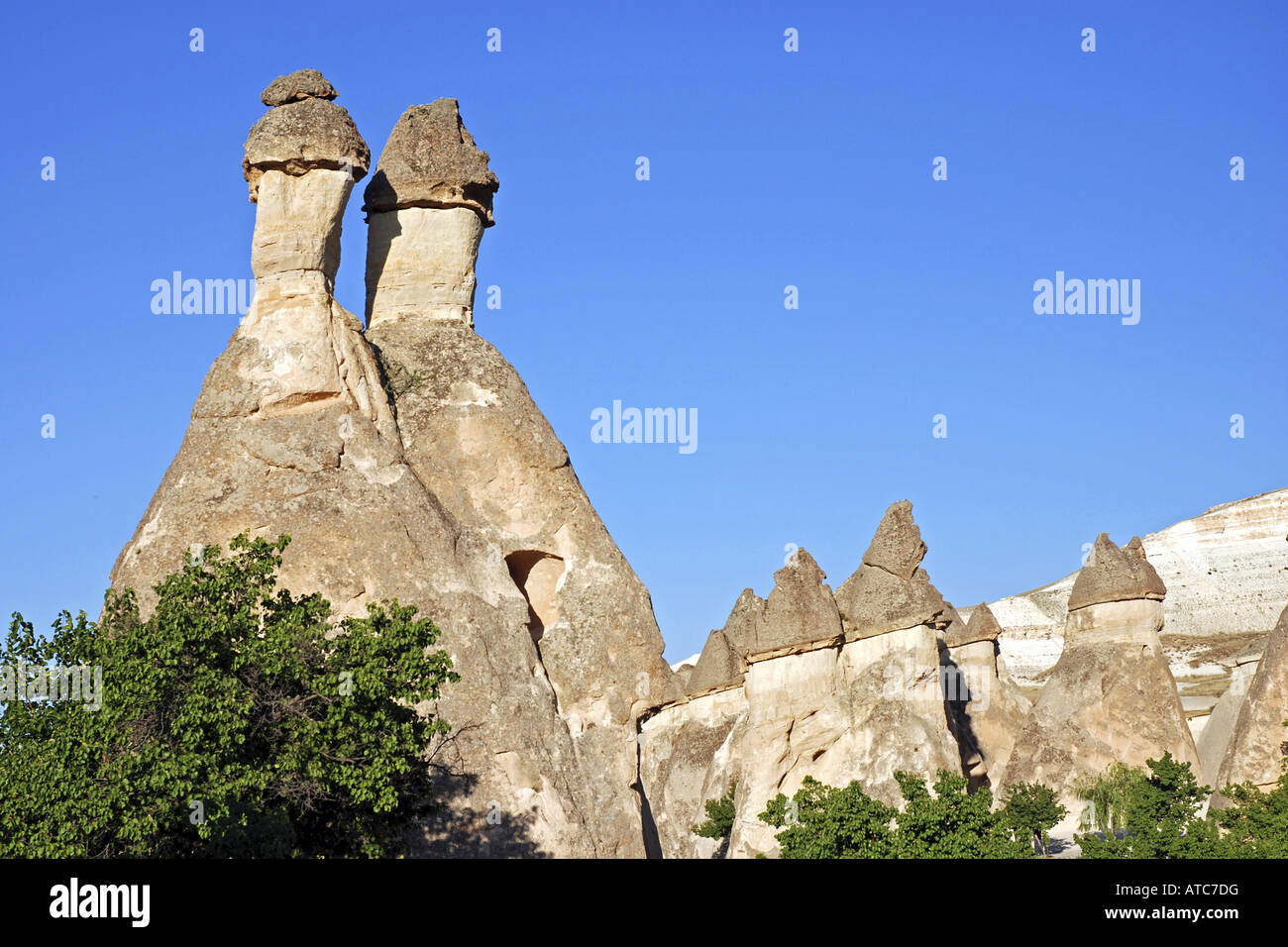tuff stone formations in the Valley of the Monks (Pasabagi-Valley) near ...