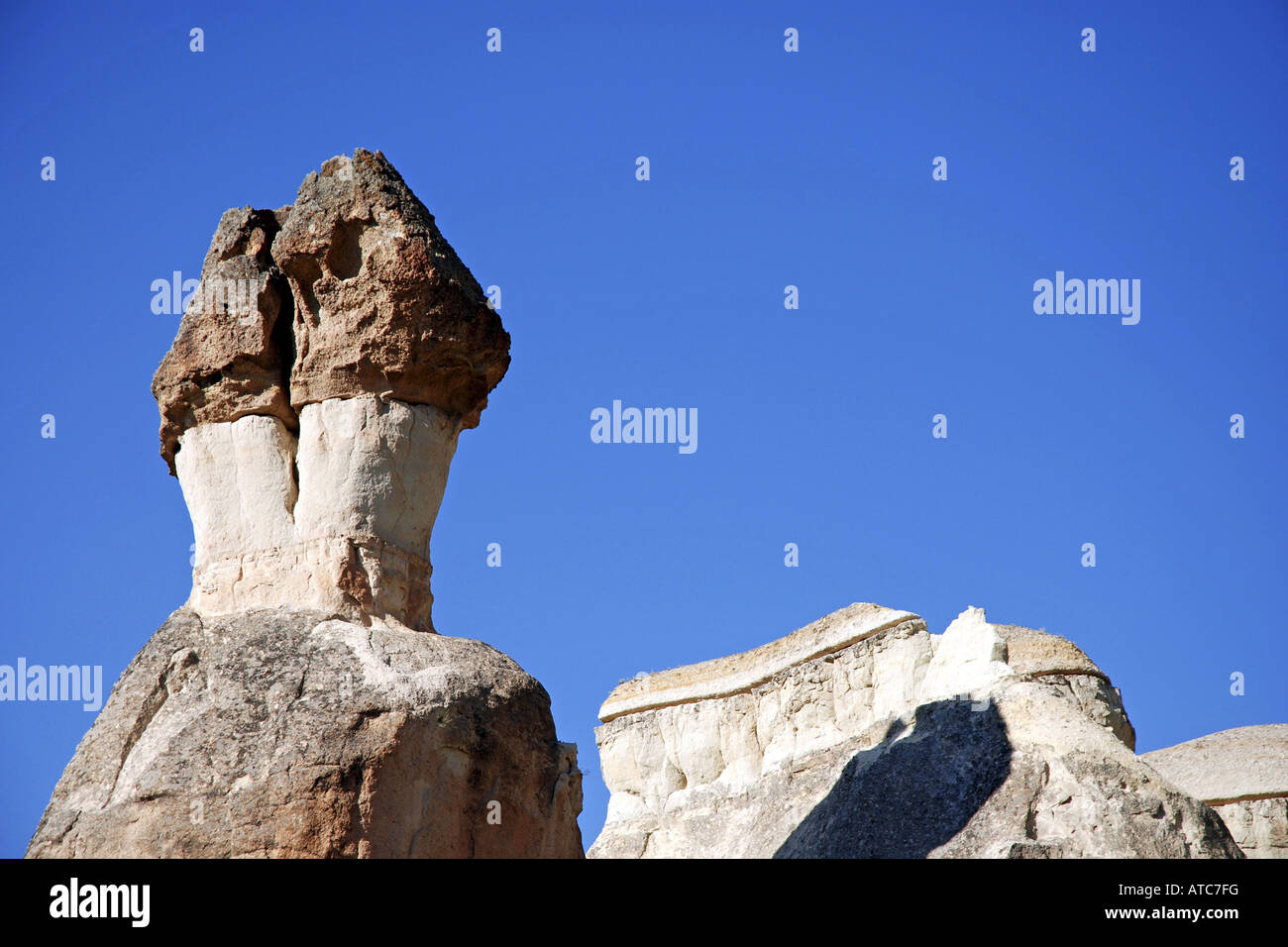 tuff stone formations in the Valley of the Monks (Pasabagi-Valley) near ...