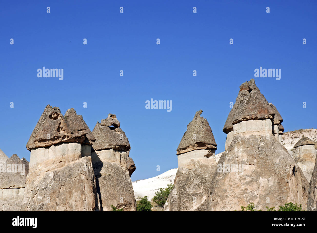 tuff stone formations in the Valley of the Monks (Pasabagi-Valley) near ...