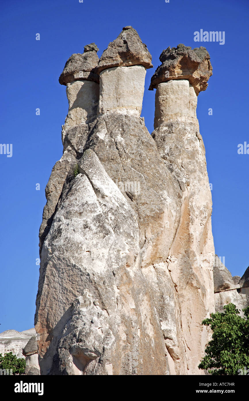 tuff stone formations in the Valley of the Monks (Pasabagi-Valley) near ...
