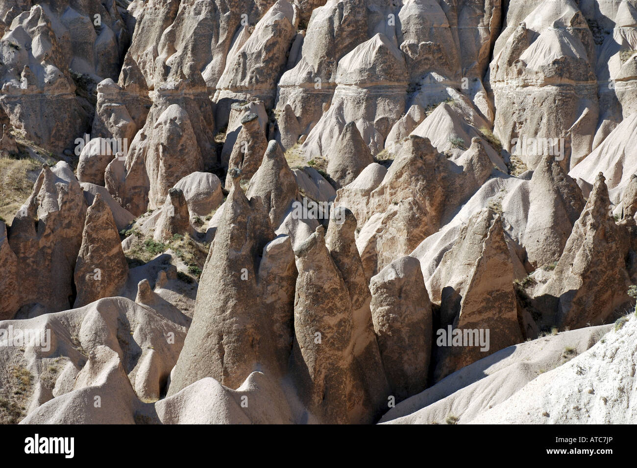 weirdly shaped tuff rock formations at Devrent Valley, Turkey, Anatolia ...