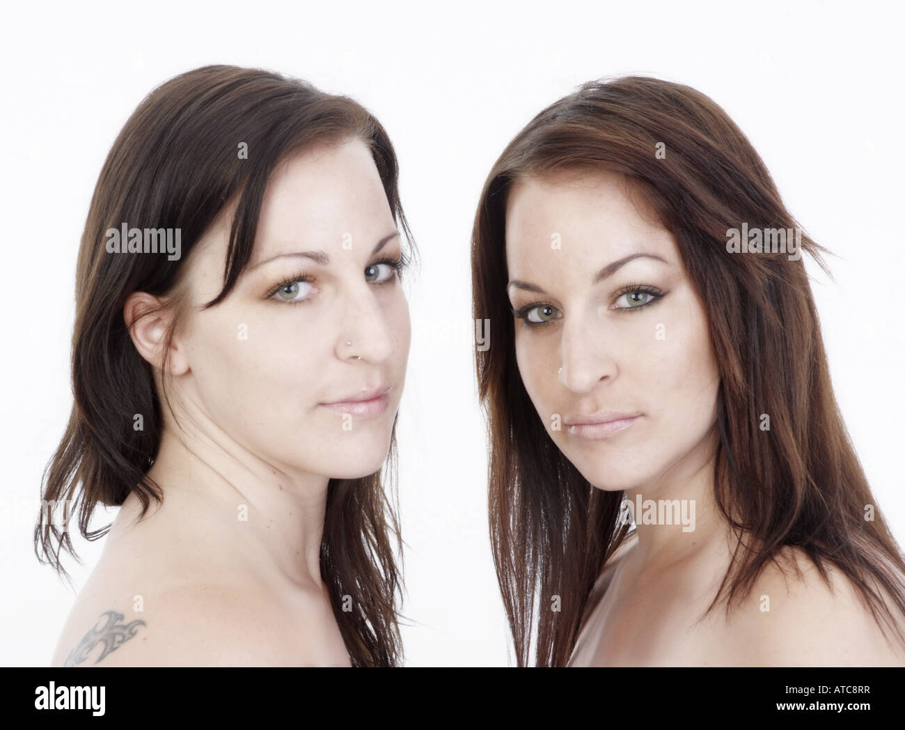 Young twin model hi-res stock photography and images - Alamy