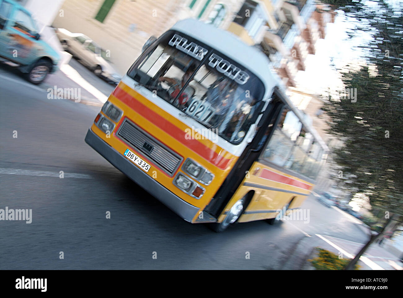 old, bus,vauxhall, on, malta, coach Stock Photo - Alamy