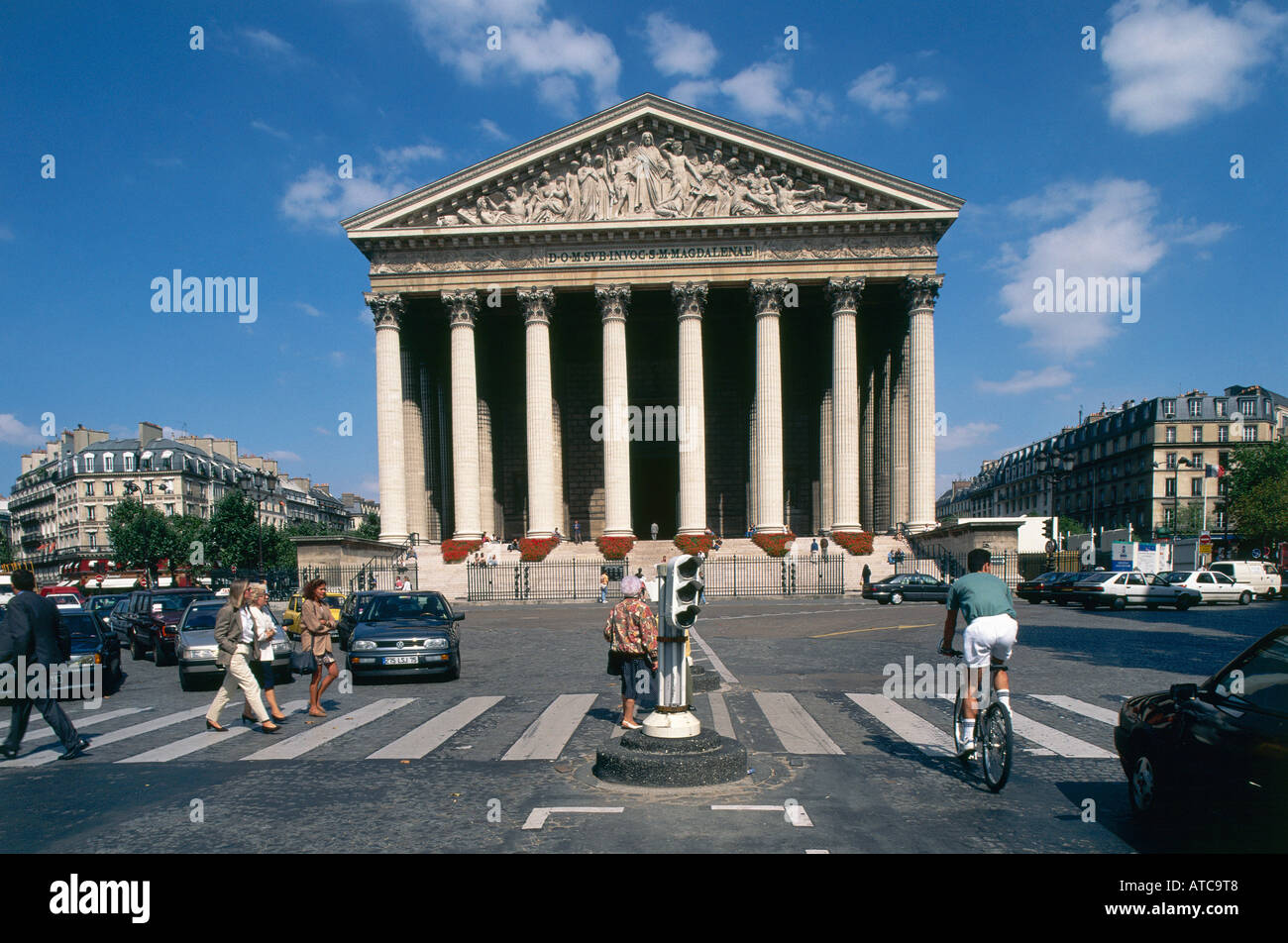 The neo classical Eglise de la Madeleine completed in the early 1800s ...