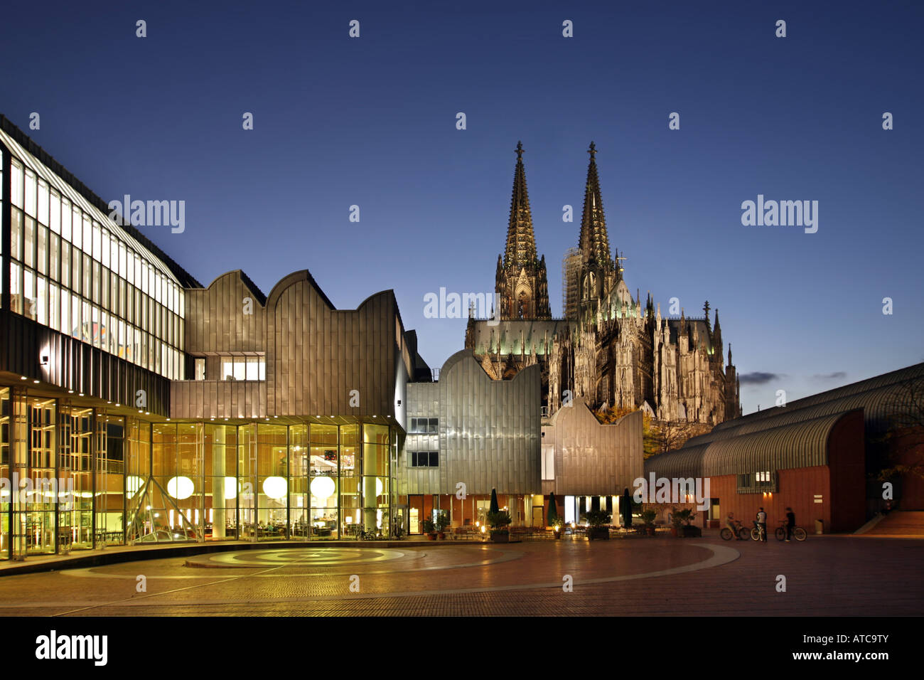 Ludwig museum and Cologne Cathedral (Koelner Dom), Germany, North Rhine ...