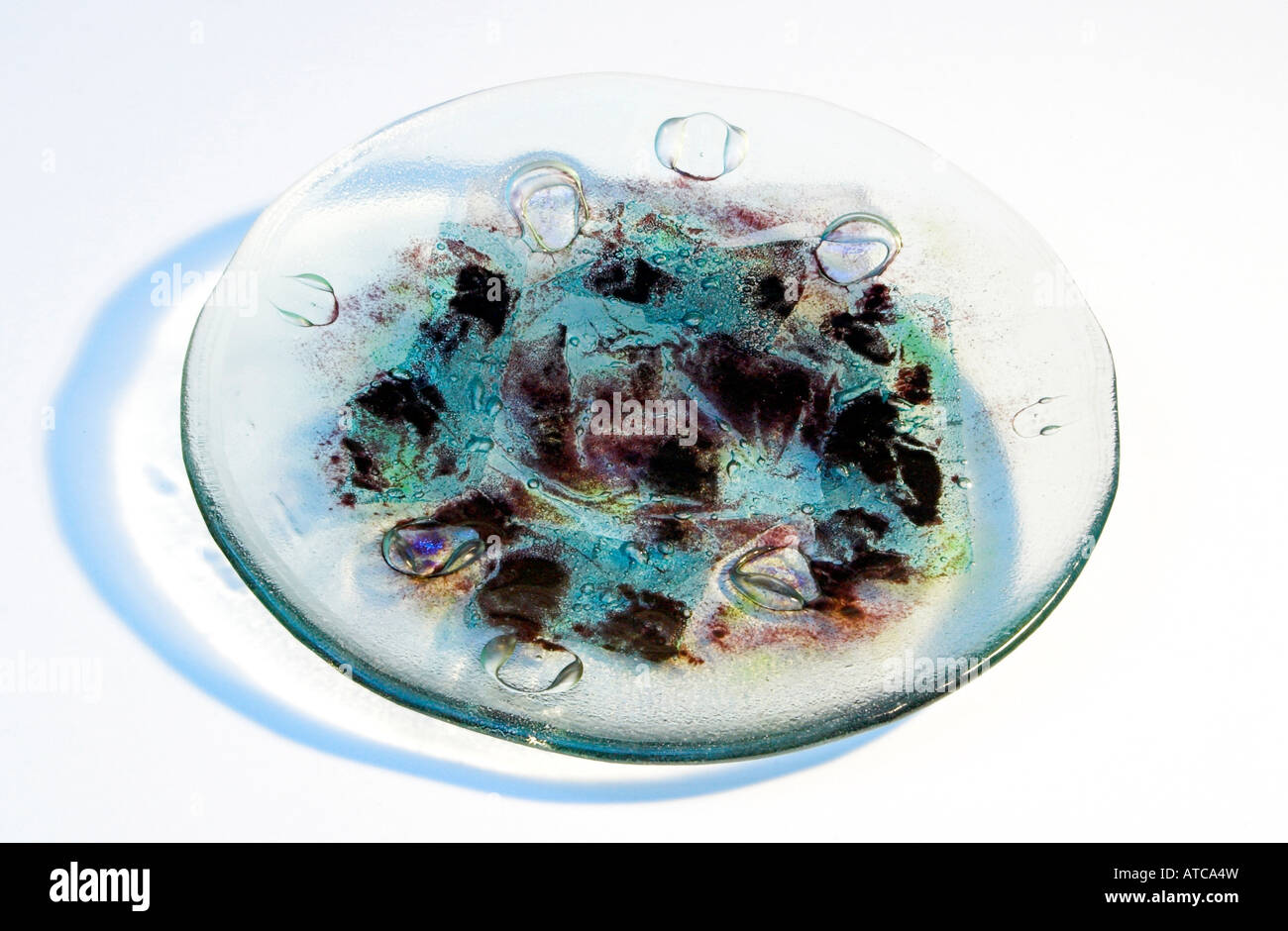 Slumped Kiln Formed Glass Stock Photo - Alamy