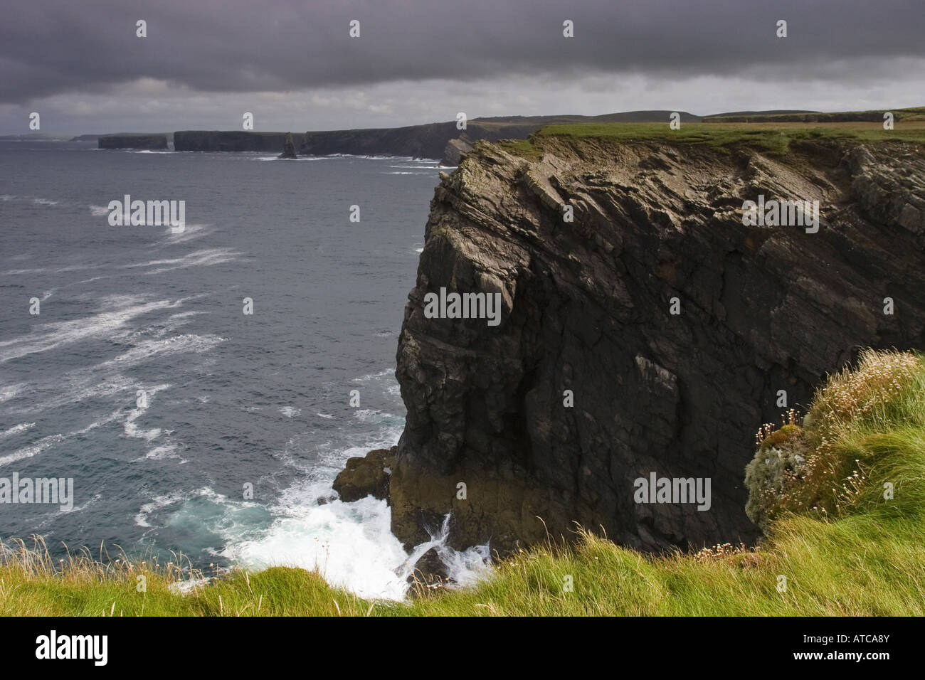 cliffs of Kilkee, Ireland, Co. Clare Stock Photo - Alamy